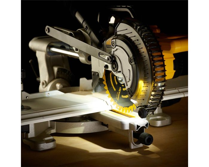 Dewalt DCS365M2 18v Cordless XPS 184mm Mitre Saw 2 x 4.0ah DE7023 Leg Stand Buyaparcel