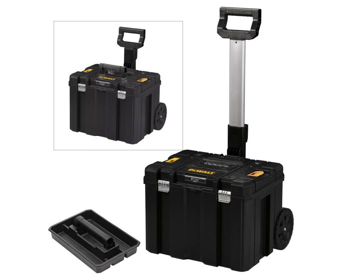 Dewalt DEW181682 TStak Rolling Mobile Tool Storage Box Open Tote Tool Box Case Buyaparcel
