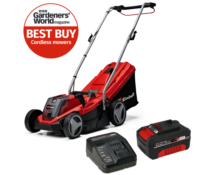 Einhell Cordless Lawnmower 33cm Strimmer Battery Charger PXC GE CM 18 33 Buyaparcel