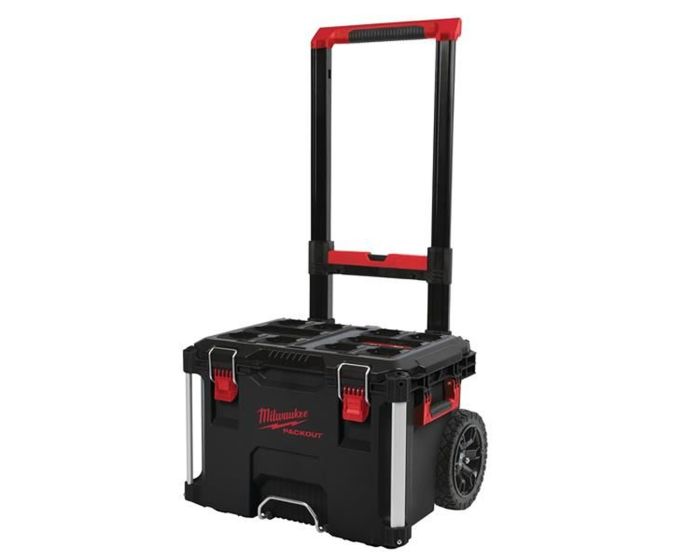 Milwaukee PACKOUT 3 Piece Set Slim Organiser Crate Wheeled Trolley 4932493927 Buyaparcel