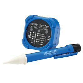 Draper 82384 230V Socket and Voltage Tester Set, 200-600V, 3A Buyaparcel