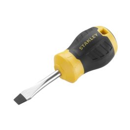 Stanley STHT16147-0 Cushion Grip Stubby Screwdriver 6.5 x 45mm Flared ...